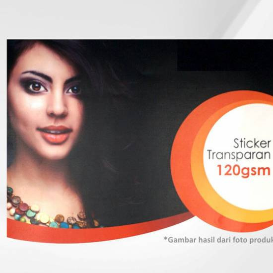 Stiker Sticker Vynil Transparan A3 Plus 32 x 48 cm | Printmu