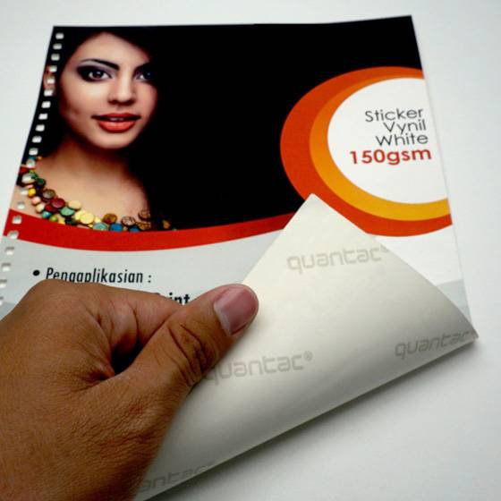 Stiker Sticker Vynil Putih A3 Plus 32 x 48 cm | Printmu