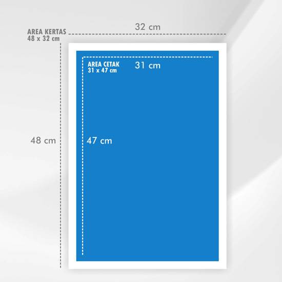 Stiker Sticker Vynil Silver A3 Plus 32 x 48 cm | Printmu